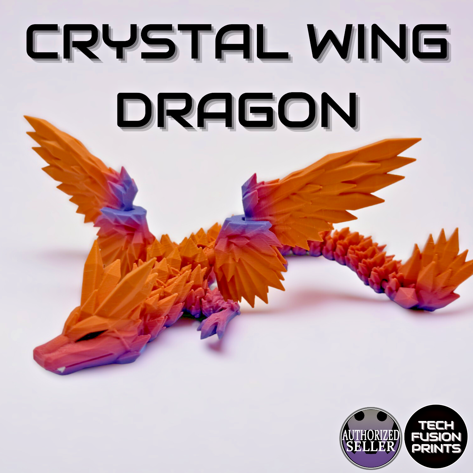 Fantastic Crystal Wing Dragon Cinderwing Official 3D Printed – Tech ...